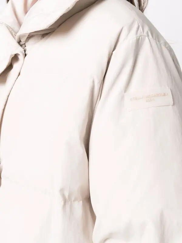 Stella McCartney Funnel-neck Long Puffer Coat