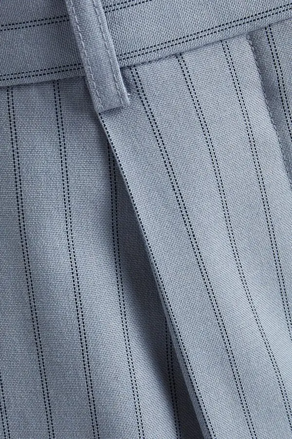 Acne Studios Pleated Pinstriped Wool Shorts