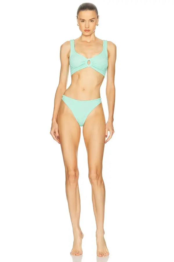 Hunza G Julia Bikini Set - Metallic Mint