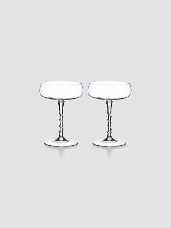 JULISKA Amalia 2-piece Champagne Coupe Set - One-color