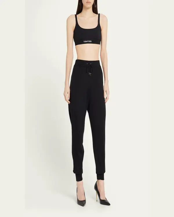 TOM FORD Logo Band Jersey Bralette