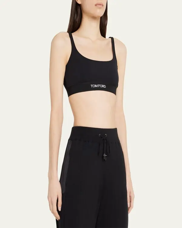 TOM FORD Logo Band Jersey Bralette