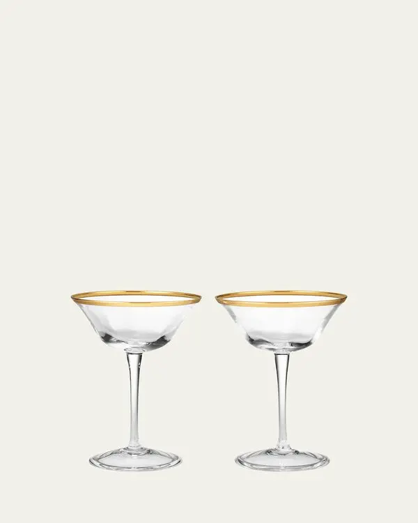 Aerin Sophia Coupe Glasses - Clear
