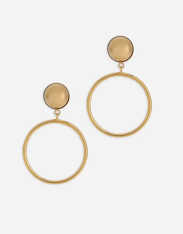 Dolce & Gabbana Hoop Drop Earrings - Gold