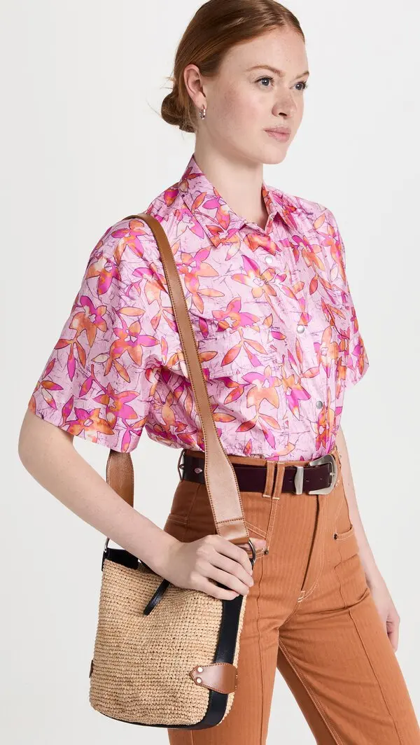 Isabel Marant Étoile Mini Bayia Hobo Bag - Natural/cognac
