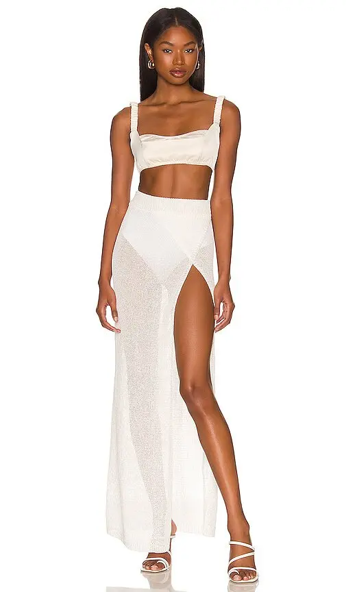 Superdown Keva Wrap Maxi Skirt