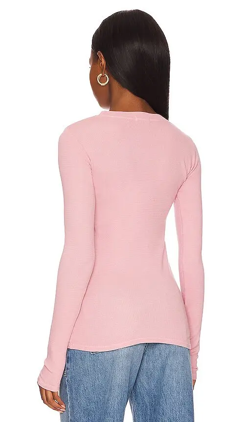 Lamade Long Sleeve Crew Neck Top - Pink Quartz