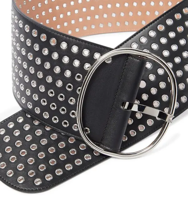 Alaïa Embellished Leather Belt