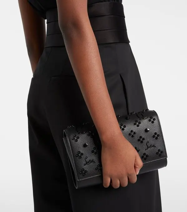CHRISTIAN LOUBOUTIN Paloma Leather Wallet On Chain