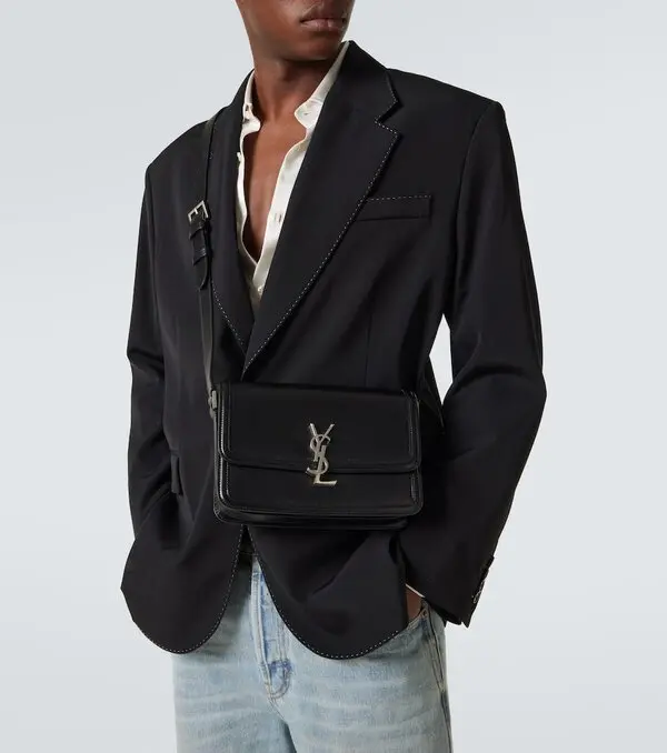 Saint Laurent Solferino Medium Leather Crossbody Bag