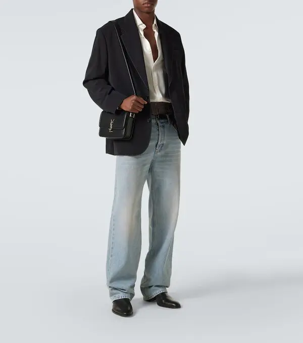 Saint Laurent Solferino Medium Leather Crossbody Bag