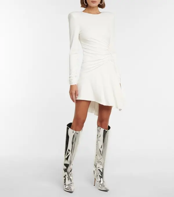Alexandre Vauthier Alex 105 Metallic Knee-high Boots - Silver