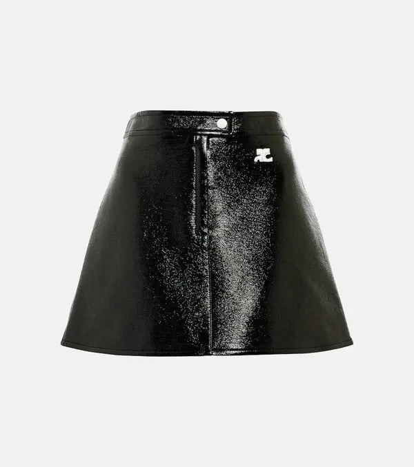 COURREGES Courrèges Logo Miniskirt - Black