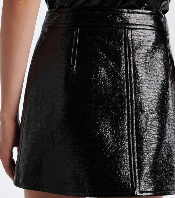 COURREGES Courrèges Logo Miniskirt - Black
