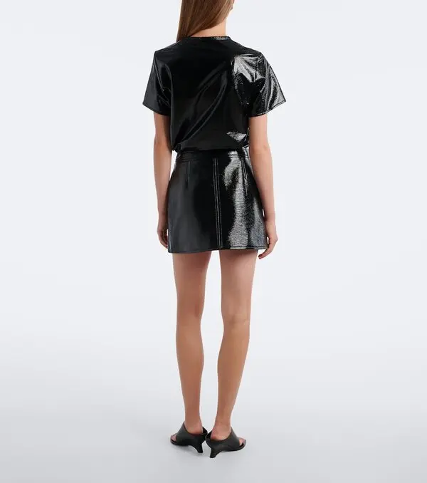 COURREGES Courrèges Logo Miniskirt - Black