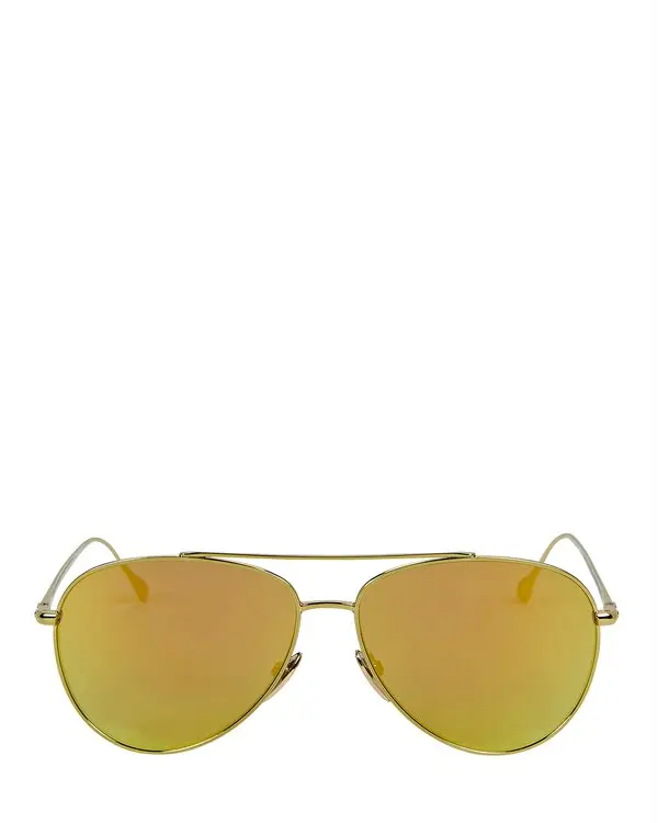 Isabel Marant The Wild Metal Aviator Sunglasses - Yellow  display picture 2