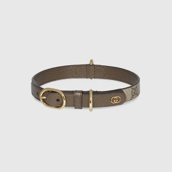 Gucci Pet Collar - Beige