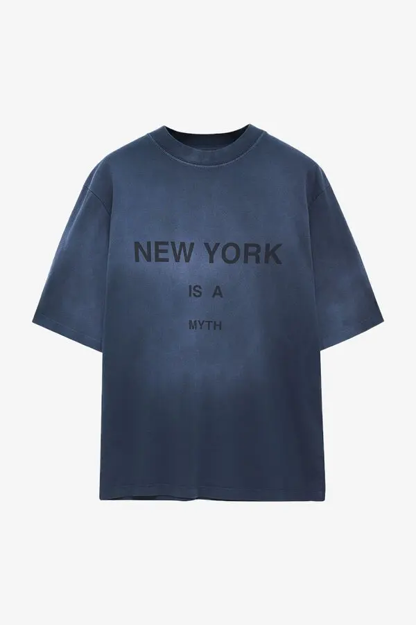 Anine Bing Avi Tee Myth New York - Navy | Editorialist