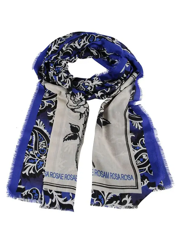 Etro Printed Fringed Edge Scarf
