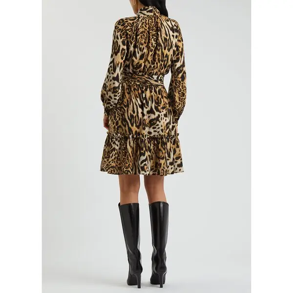 Moschino Print Silk Crepe De Chine Dress