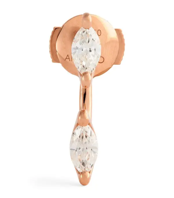 ANITA KO And Marquise Diamond Orbit Single Earring - Rose Gold
