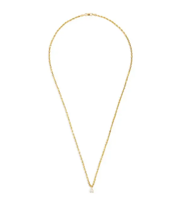 ANITA KO Yellow And Pear Diamond Chain Necklace - Gold