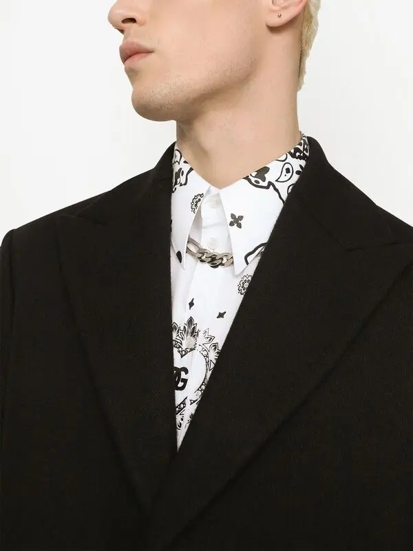 Dolce & Gabbana Single-breasted Wool Coat