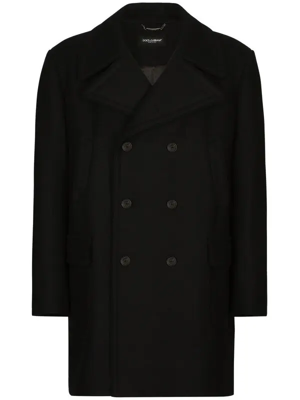 Dolce & Gabbana Double-breasted Wool Pea Coat