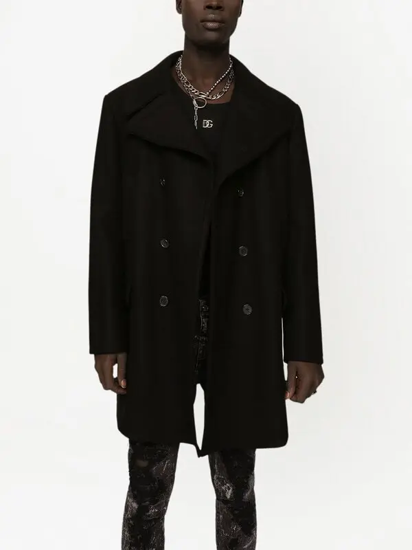 Dolce & Gabbana Double-breasted Wool Pea Coat