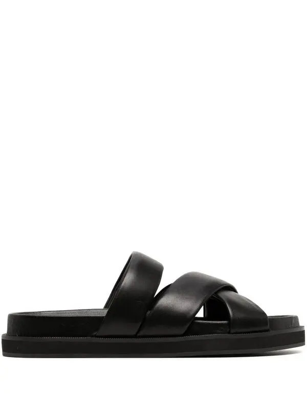 Senso Nico Leather Sandals - Black