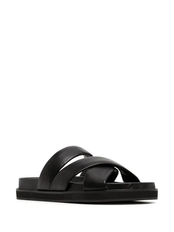 Senso Nico Leather Sandals - Black