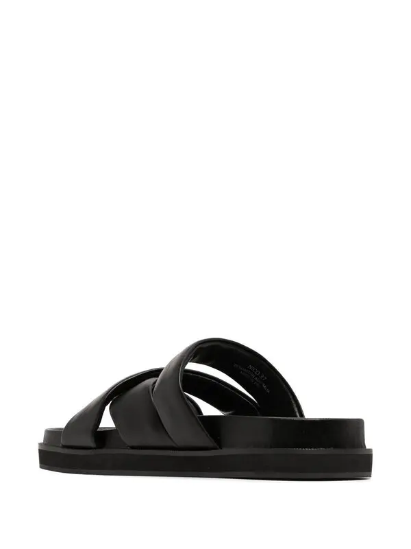 Senso Nico Leather Sandals - Black