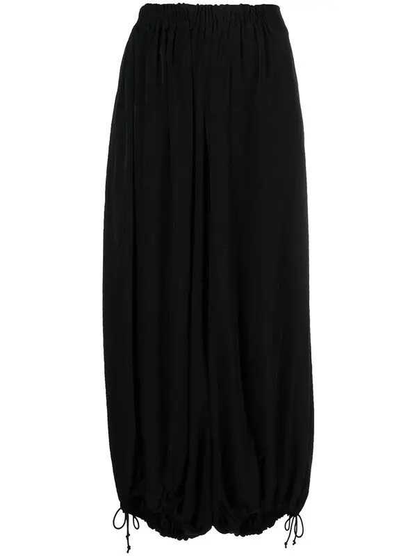 Y’s Cropped Tapered-leg Trousers