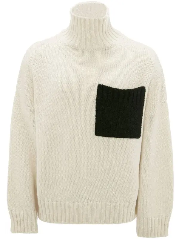 JW Anderson Patch-pocket Roll-neck Jumper