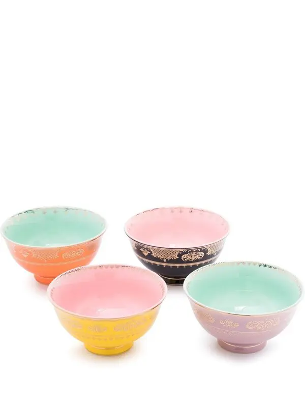 POLSPOTTEN Grandpa Porcelain Bowls - Yellow