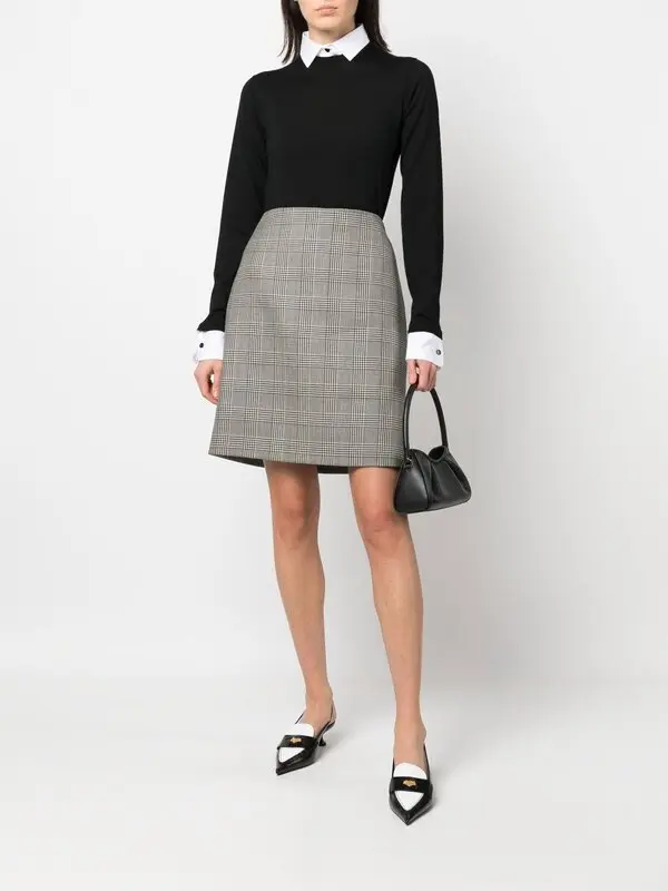 Ralph Lauren Prince Of Wales Check-print Skirt