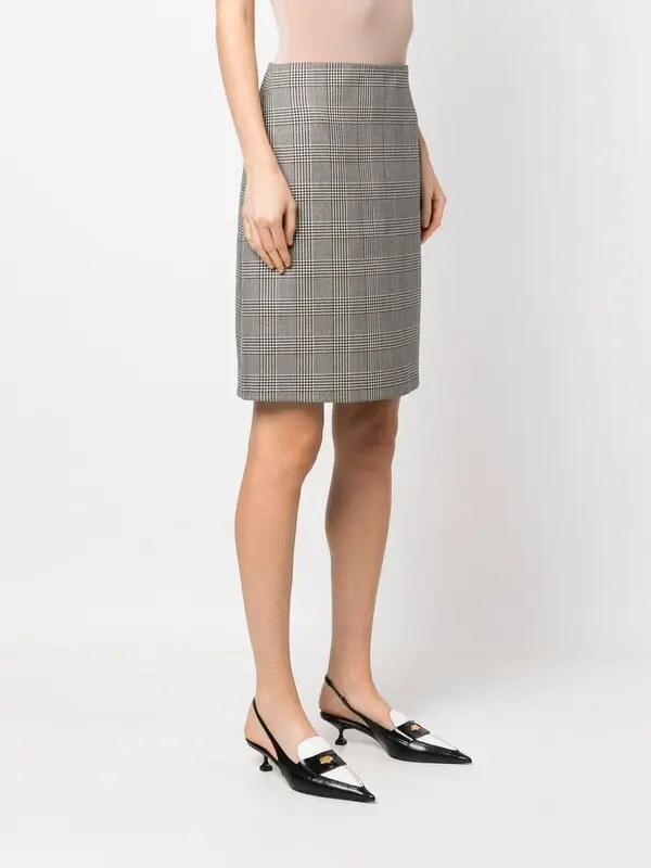 Ralph Lauren Prince Of Wales Check-print Skirt