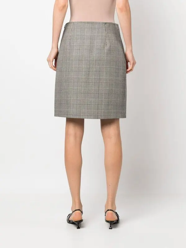 Ralph Lauren Prince Of Wales Check-print Skirt