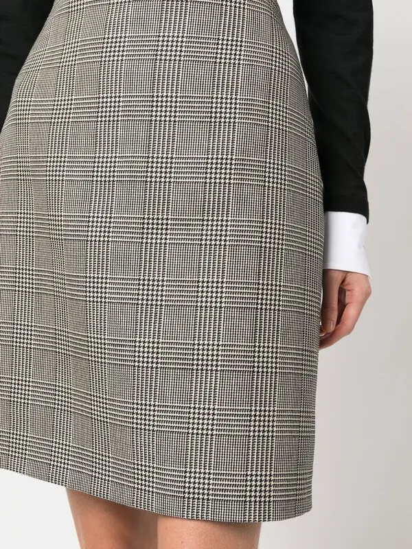 Ralph Lauren Prince Of Wales Check-print Skirt
