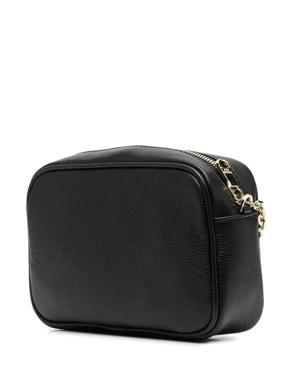 Patrizia Pepe Leather Crossbody Bag - Black