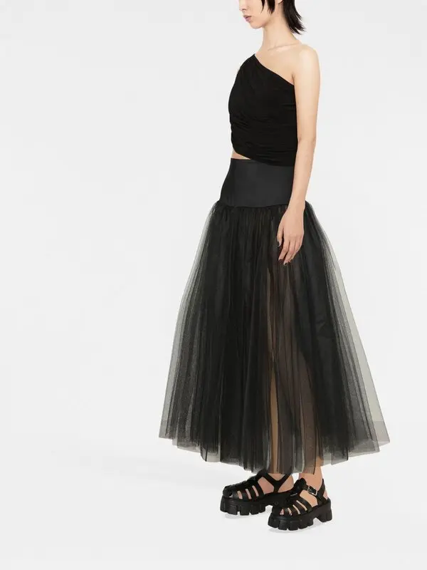 Norma Kamali Diana Ruched One-shoulder Top - Black