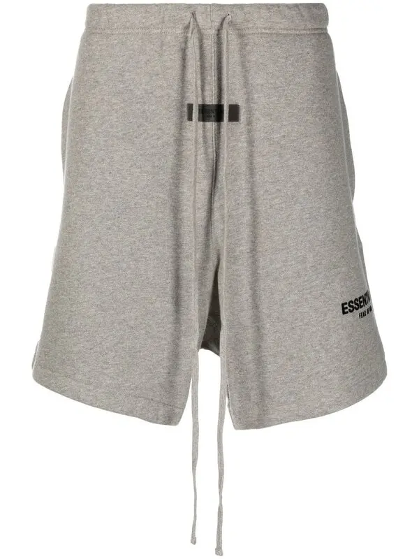 Fear Of God Logo Detail Drawstring Shorts - Grey