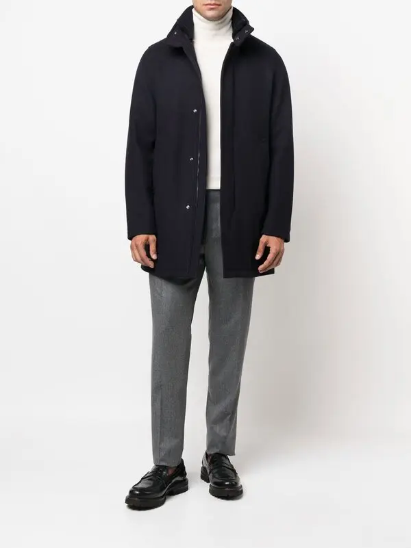 Herno Single-breasted Fitted Coat