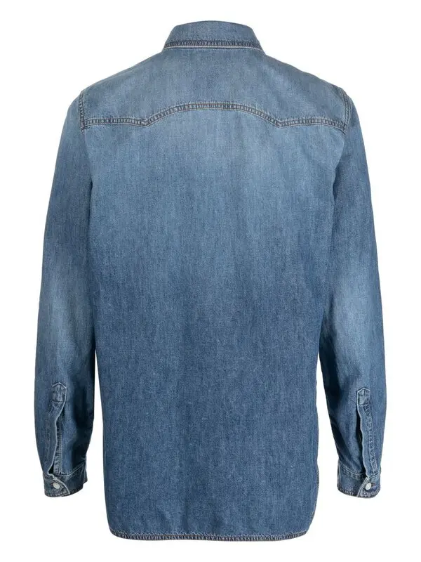 Nick Fouquet Press-stud Fastening Denim Shirt