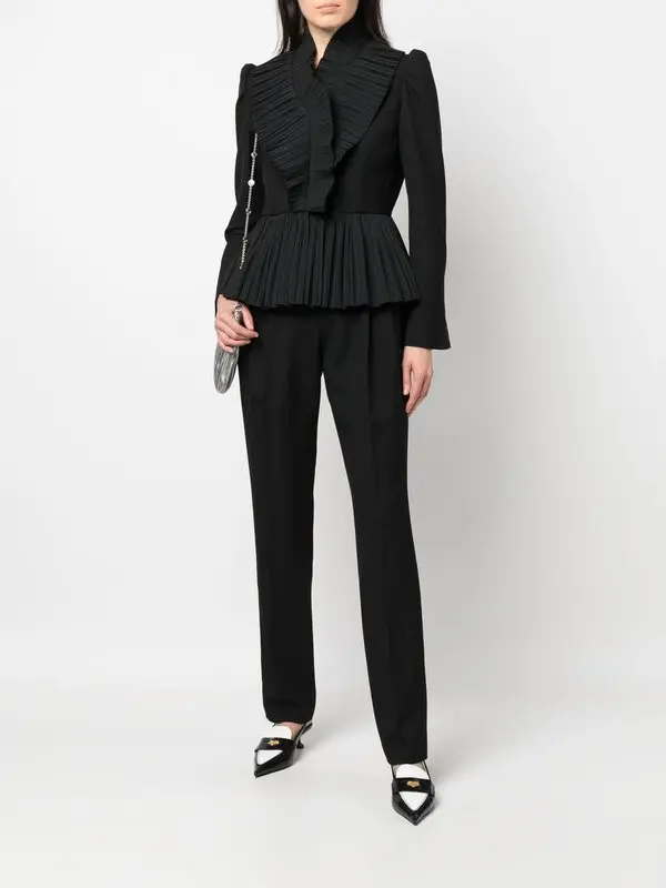 Rochas Pleat-detailored Trousers - Black