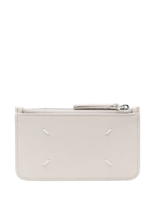 MAISON MARGIELA Four-stitch Leather Card Holder - Neutrals