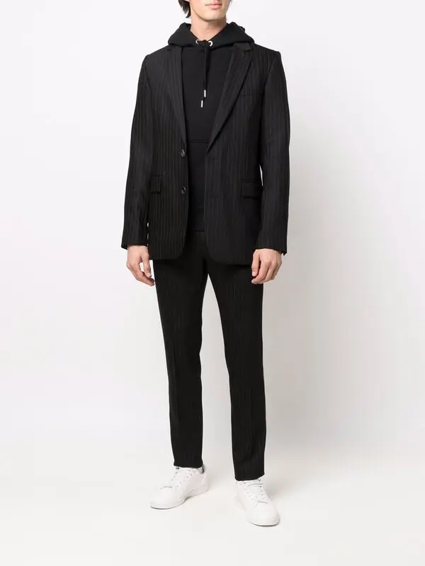 Ami Pinstriped Tapered Trousers