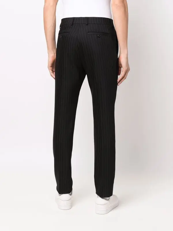 Ami Pinstriped Tapered Trousers