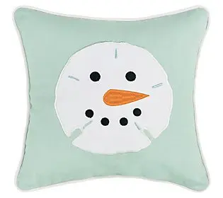 VALERIE PARR HILL 10' X 10' Snowman Sand Dollar Throw Pillow V Alerie - One-color