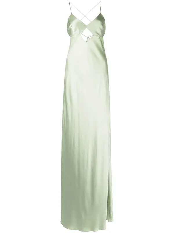 Michelle Mason Cut-out Gown - Green